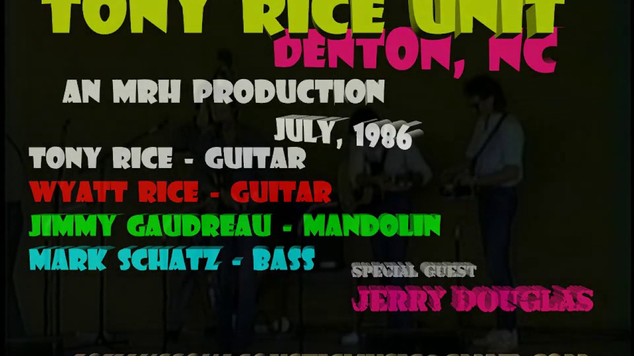 Tony Rice Unit - John Hardy, Denton, 1986 - YouTube
