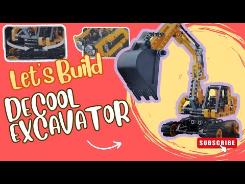 Decool excavator speed build (fake Lego Technic)#lego #decool #speedbuild #legotechnic - YouTube