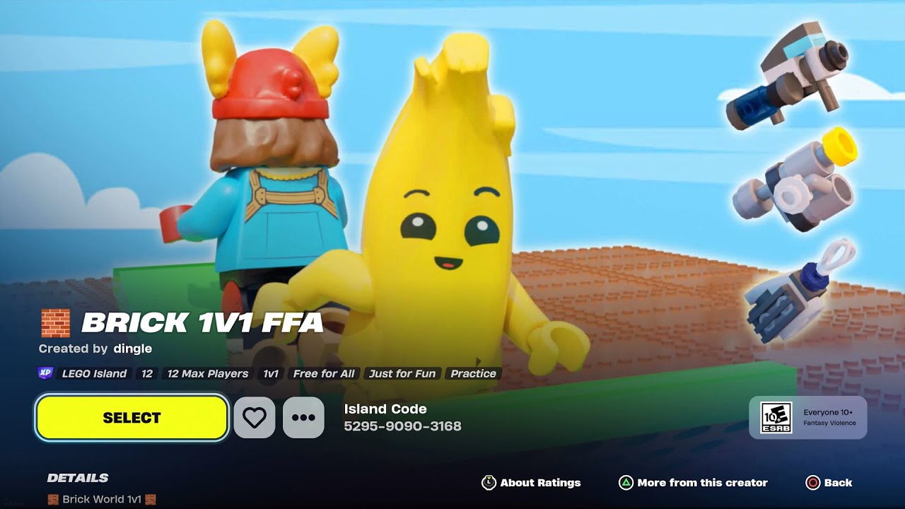 LEGO Brick 1V1 FFA Map Code in Fortnite (How to Get Brick 1V1 FFA ...