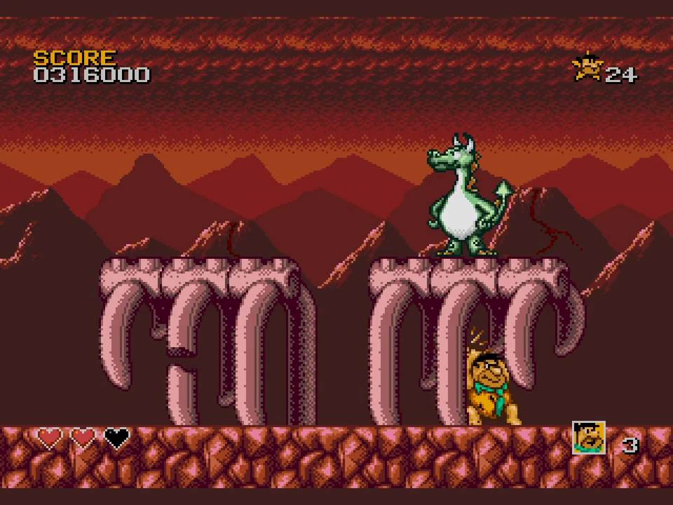The Flintstones (SG) [Walkthrough] - Stage 5 - Fire Rock - YouTube
