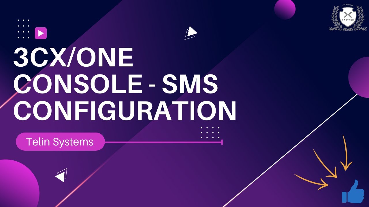 3CX/One Console - SMS Configuration - Check Comments Section - YouTube