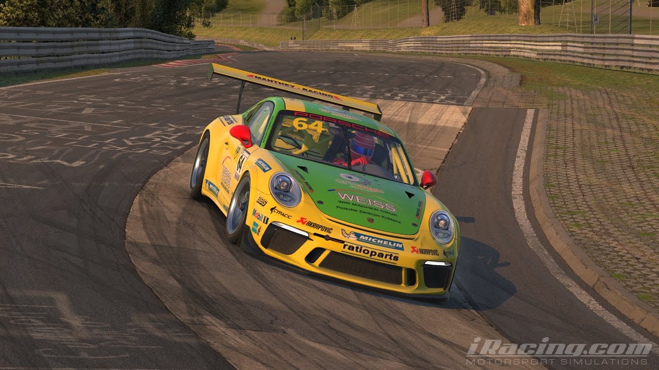 iRacing Porsche 911 GT3 CUP Nordschleife Tourist External Sounds - YouTube