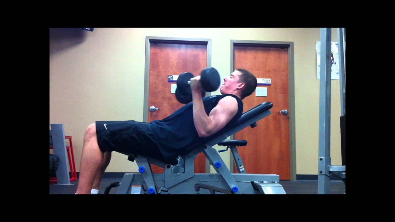 DB Incline Curl - 30lbs x 15 - YouTube