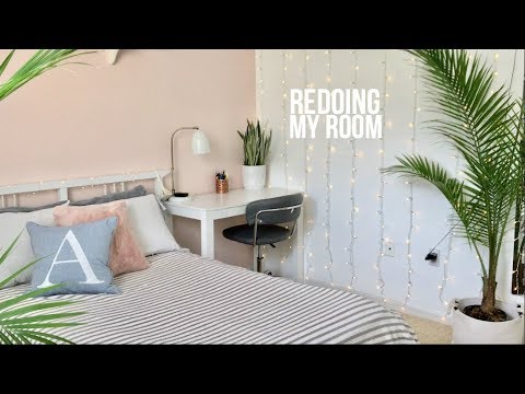 REDOING MY BEDROOM! FULL ROOM TRANSFORMATION! - YouTube