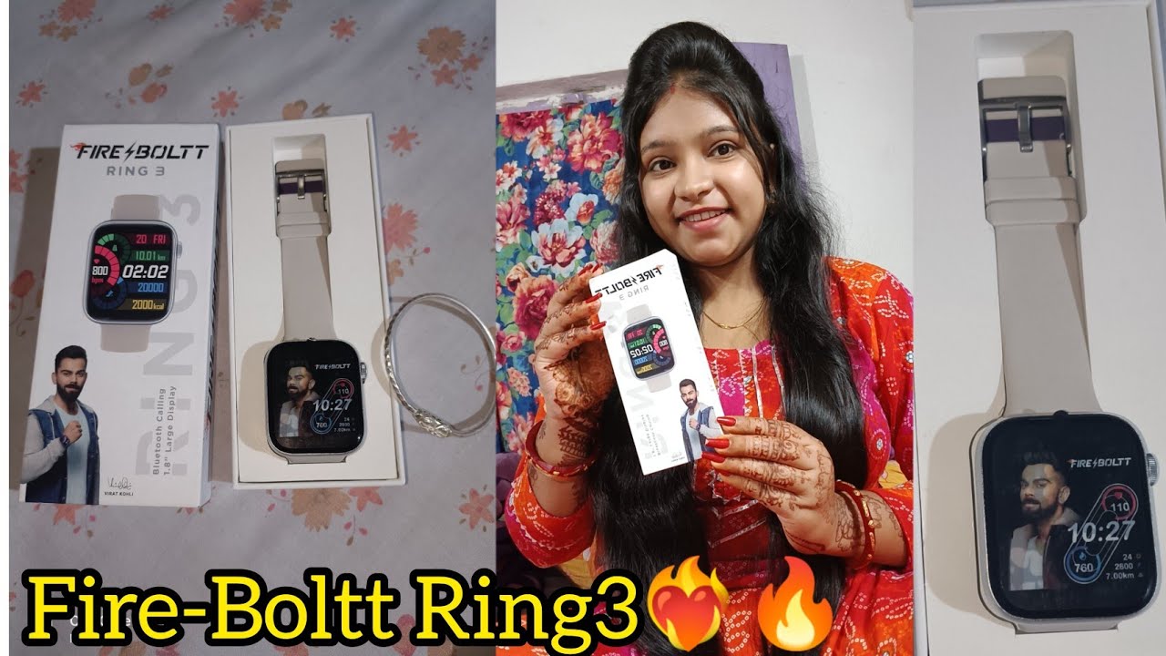 Fire-Boltt Ring 3 Unboxing & Review ️‍🔥Bluetooth Calling Smartwatch ...