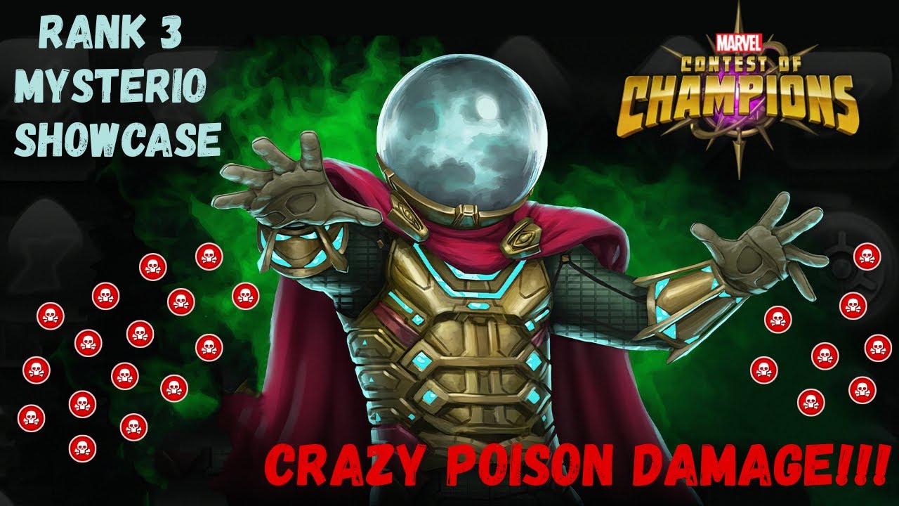 Crazy Poison Damage!! Mysterio Showcase | Marvel Contest of Champions ...