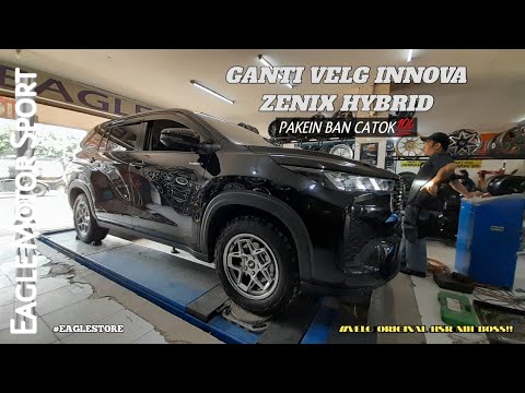 Modifikasi Velg Mobil Innova Zenix G Hybrid || pakai Velg HSR Plush Ban ...