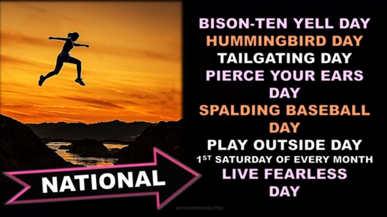 Play Outside Day and more National and World Days - September 2 - YouTube