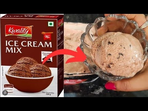 Kwality Icecream Mix Chocolate Flavour | How To Make Kwality Icecream ...