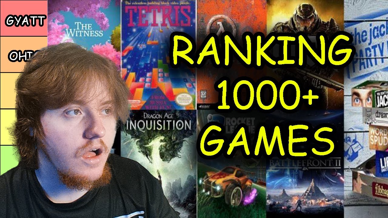 THE ULTIMATE VIDEO GAME TIERLIST! 1000+ GAMES! | Cravings Tier Lists ...