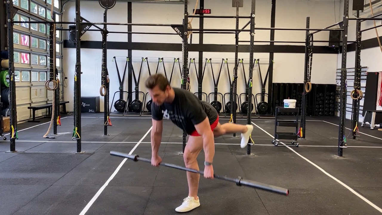 Barbell Single Leg RDL - YouTube