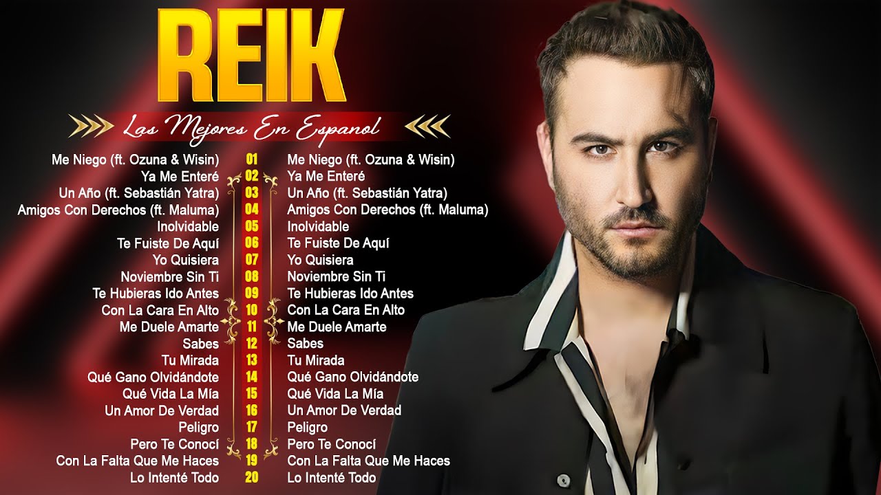 REIK EXITOS ROMANTICO 2025 - MIX DE REIK 2025 - ALBUM COMPLETO - YouTube