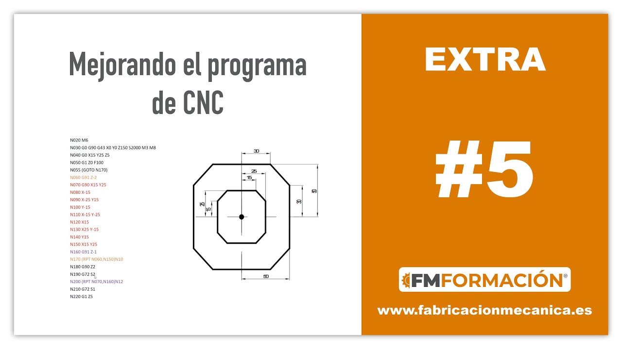 EXTRA 5 Mejorando el programa de CNC - YouTube