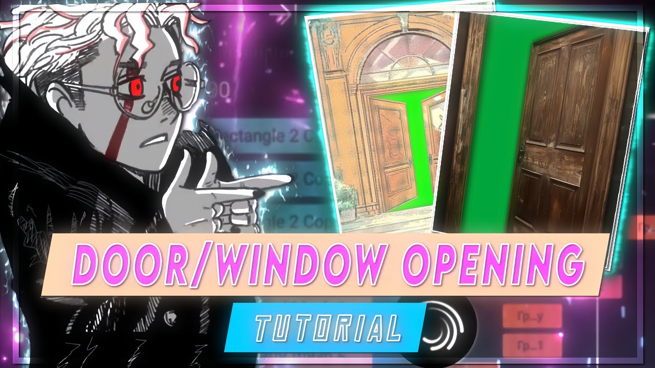 Manga Door/Window Opening Tutorial || ALIGHT MOTION - YouTube
