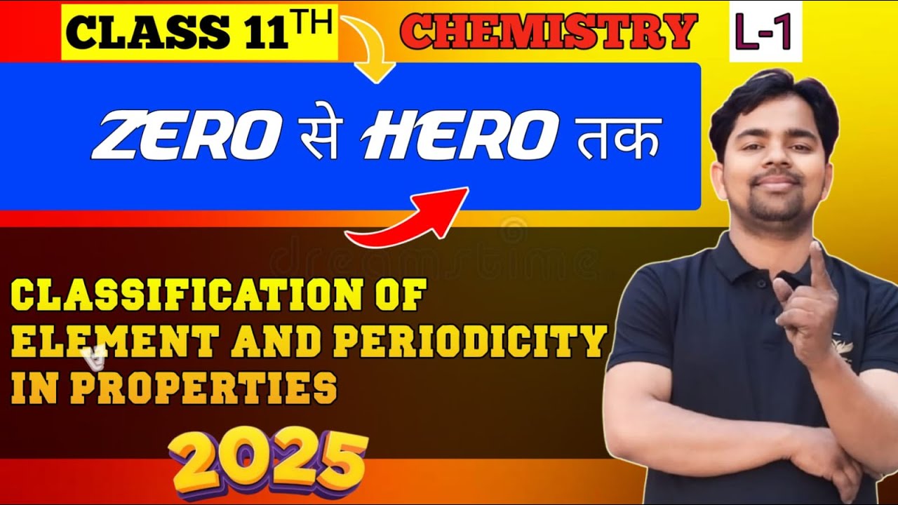 CLASS 11TH UNIT -3 CLASSIFICATION OF ELEMENT AND PERIODICITY IN ...