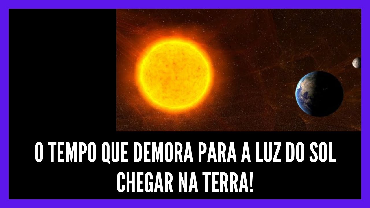 O TEMPO QUE DEMORA PARA A LUZ DO SOL CHEGAR A TERRA ! -Inteligência ...