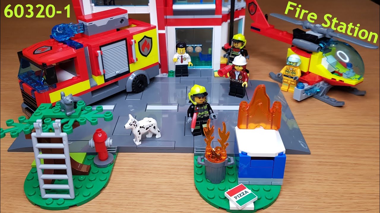 Lego Fire Station 60320-1 Unboxing - YouTube