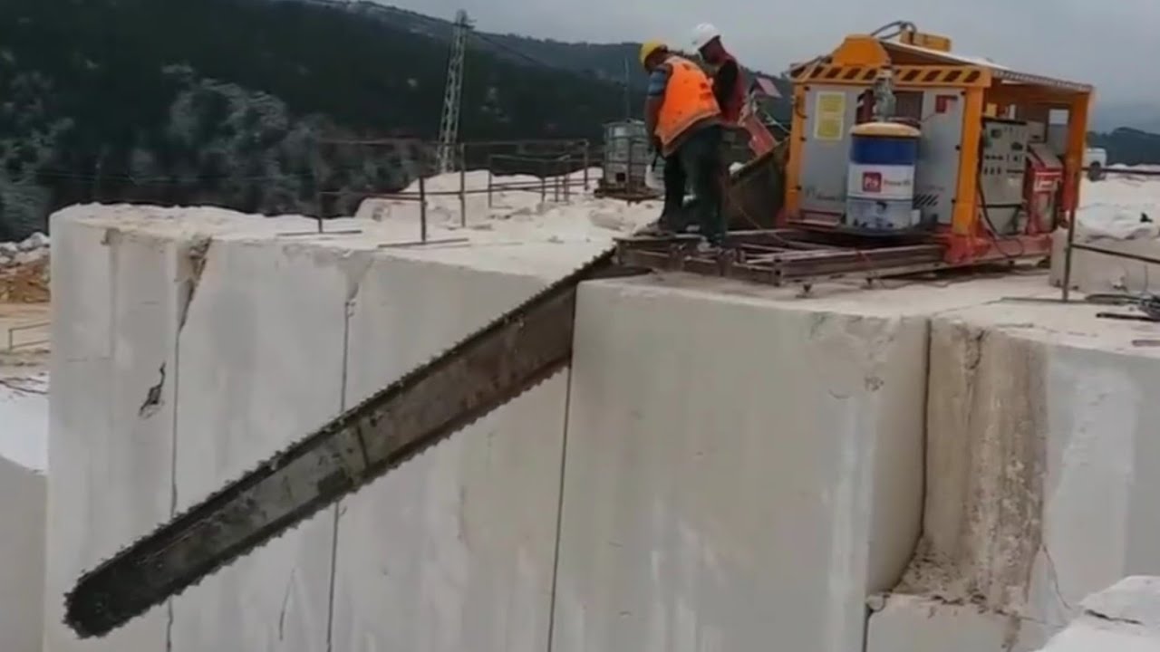 Amazing Stone Cutting Machines - Stone Breaker , Rock Cutting And Slab ...