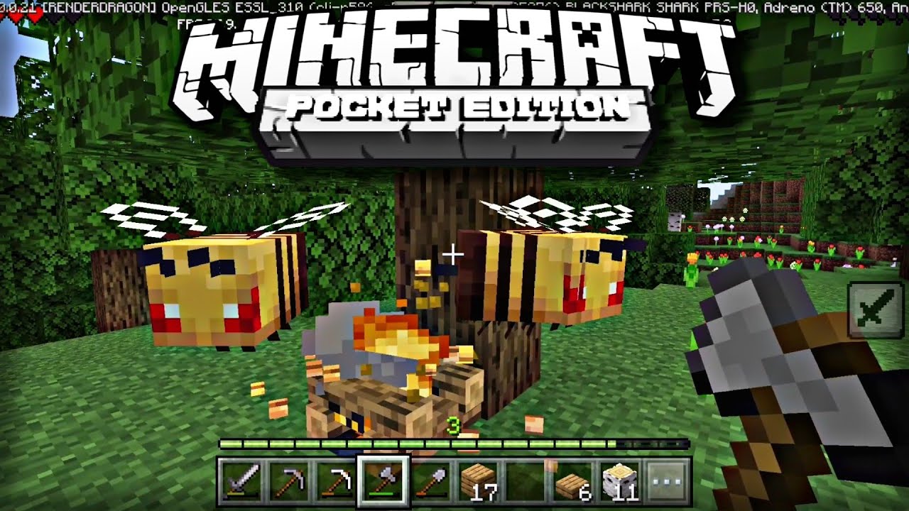 Minecraft Pocket Edition survival #14: Angry Bees 🐝 - YouTube