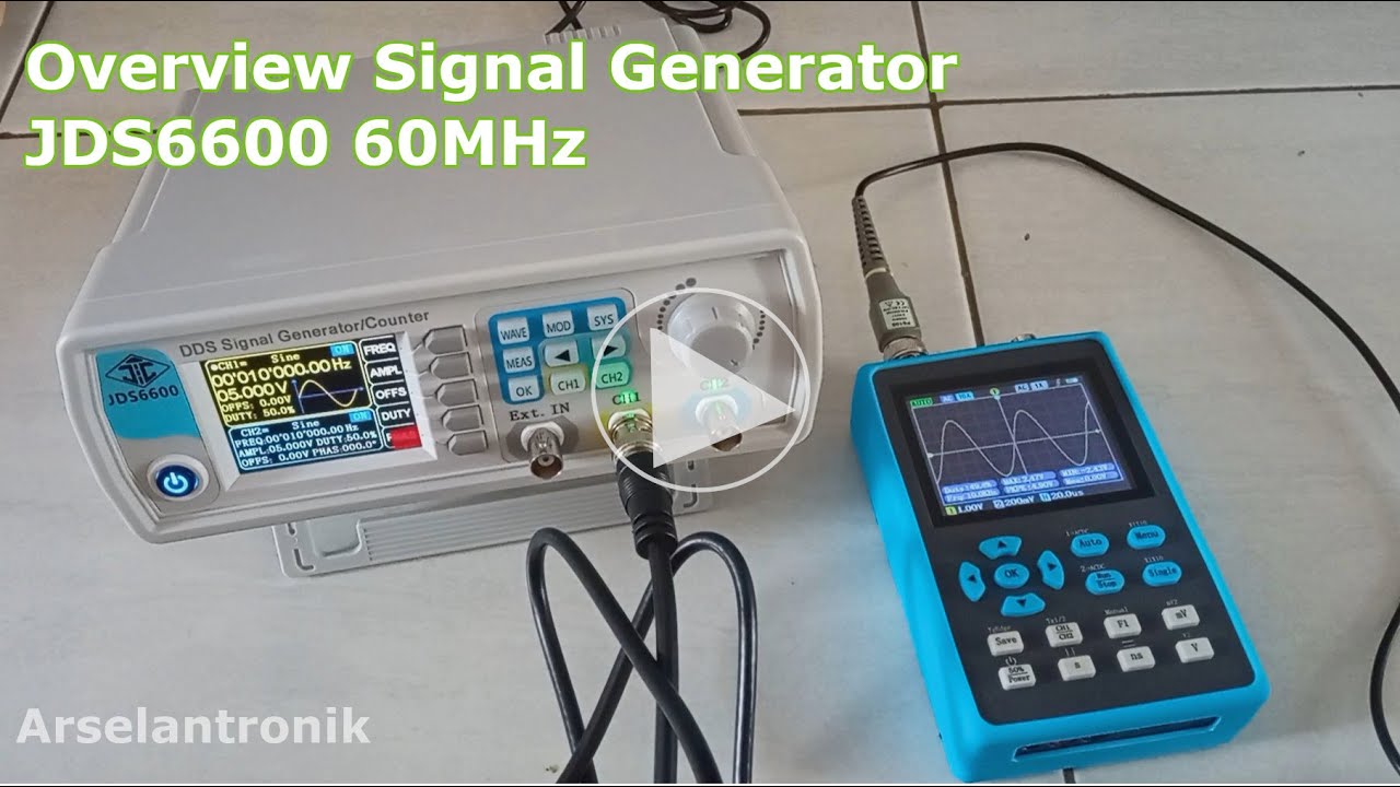 Overview DDS Signal Generator JDS6600 60MHz - YouTube