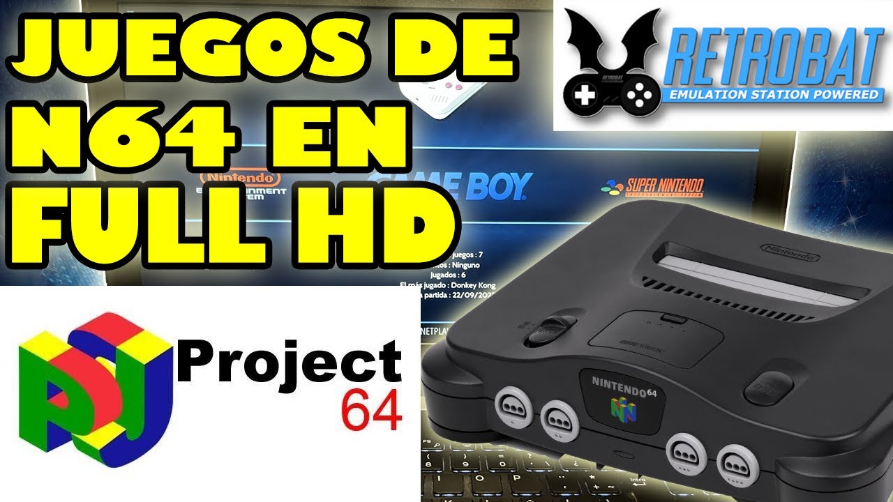 Juegos de Nintendo 64 en Full HD con Retrobat y Project 64 - YouTube