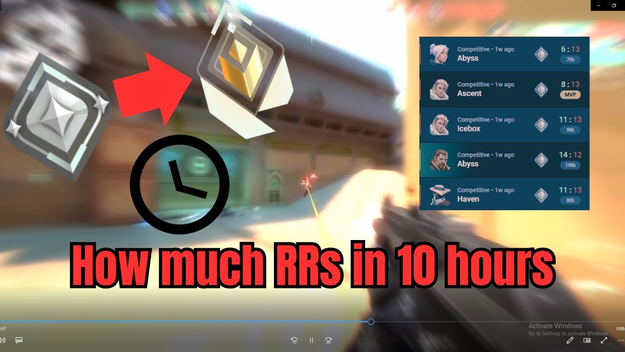 How Many RRs Can I Get In 10 Hours of Valorant Playtime - YouTube