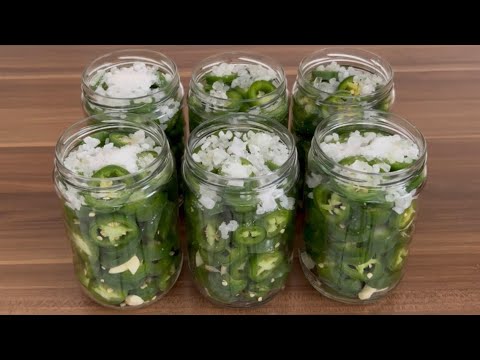 Bu Turşuyu Yapmadan Kışa Girmeyin❗️Çerez Gibi Yedirten Çıtır Jalapeno Turşusu👌