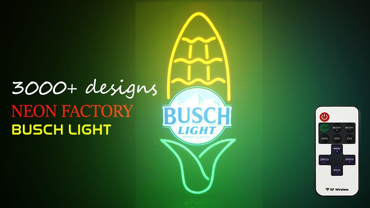 YES we made the Corn Neon Sign - Busch Light - YouTube