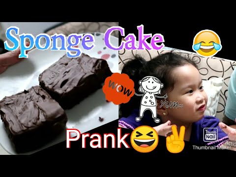 SPONGE CAKE PRANK ON HUSBAND AND WILLOW/ 😆 SUPER FUNNY/PEACE ️ - YouTube