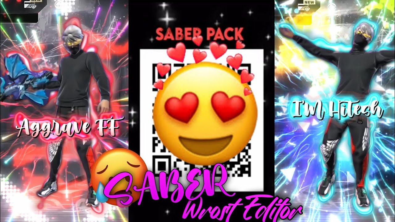 SABER IS TREND👹🥶 | Saber Xml | XML+CLIPS | ALIGHT MOTION FREE FIRE EDIT ...