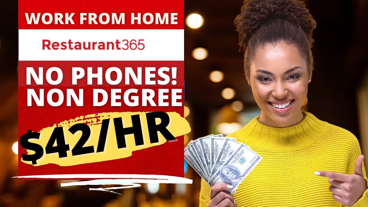 Work From Home Jobs|Data Entry & Billing Only| Restaurant 365|Work From ...