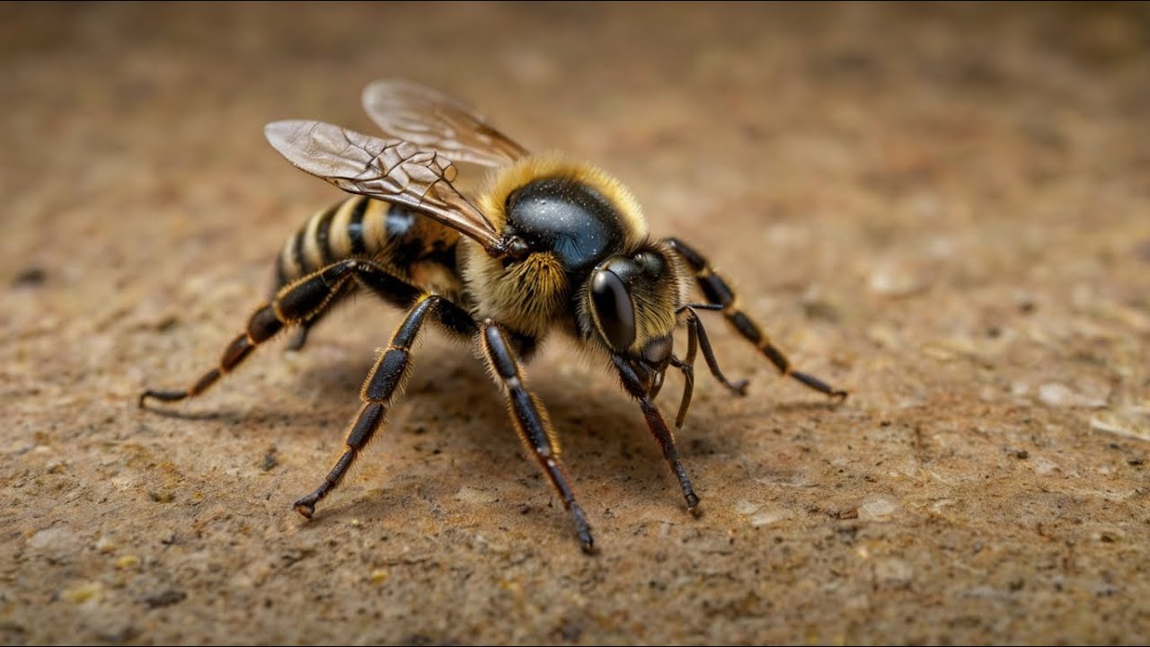 Hybrid of bee and spider HD 38 - YouTube