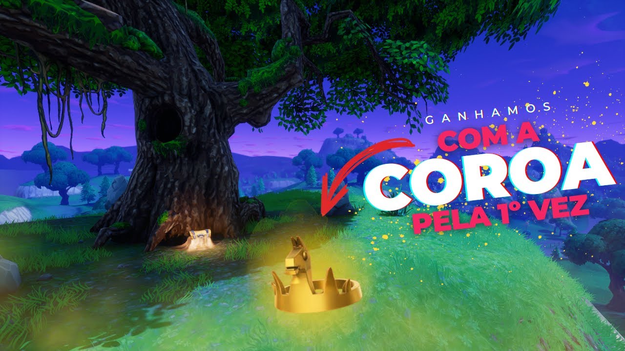 FINALMENTE GANHAMOS COM A COROA DESDE O COMEÇO!! - FORTNITE - YouTube