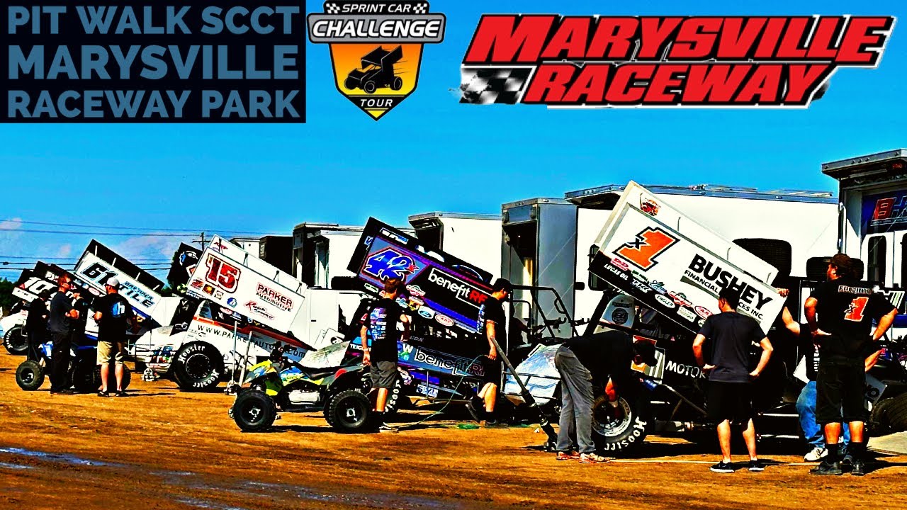 Marysville Raceway Pit Walk Sprint Car Challenge Tour - YouTube