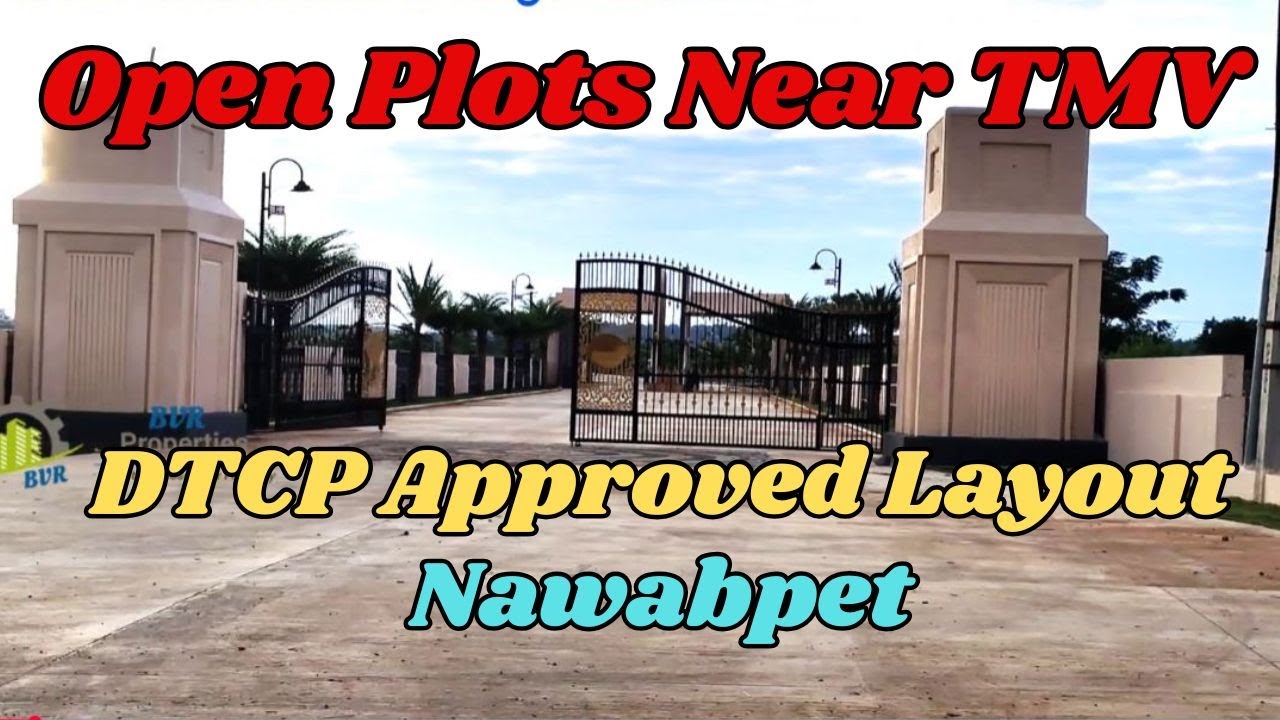 open plots near TMV nawabpet dtcp approved layout - YouTube