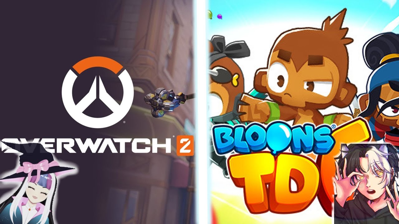 【OVERWATCH 2 + BLOOND TD6】Hanging out with an old friend!【Luna Eclipse】 - YouTube