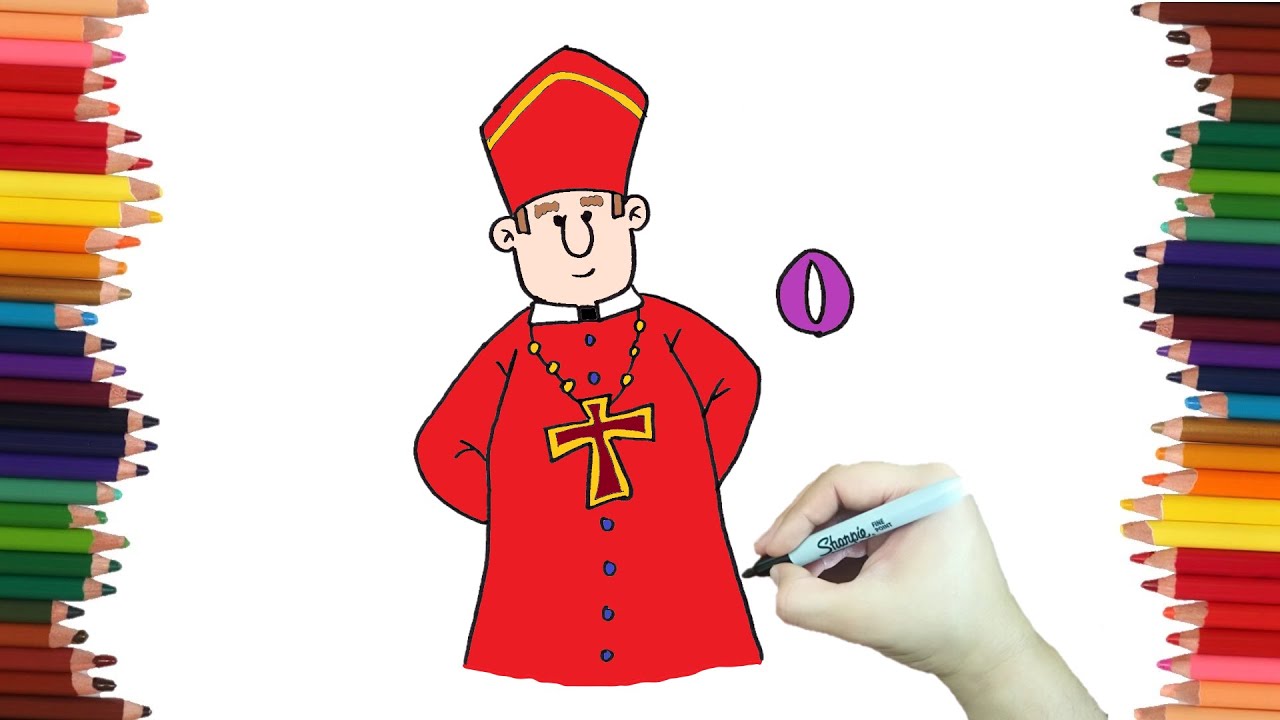 Drawing a bishop - Speed drawing - YouTube