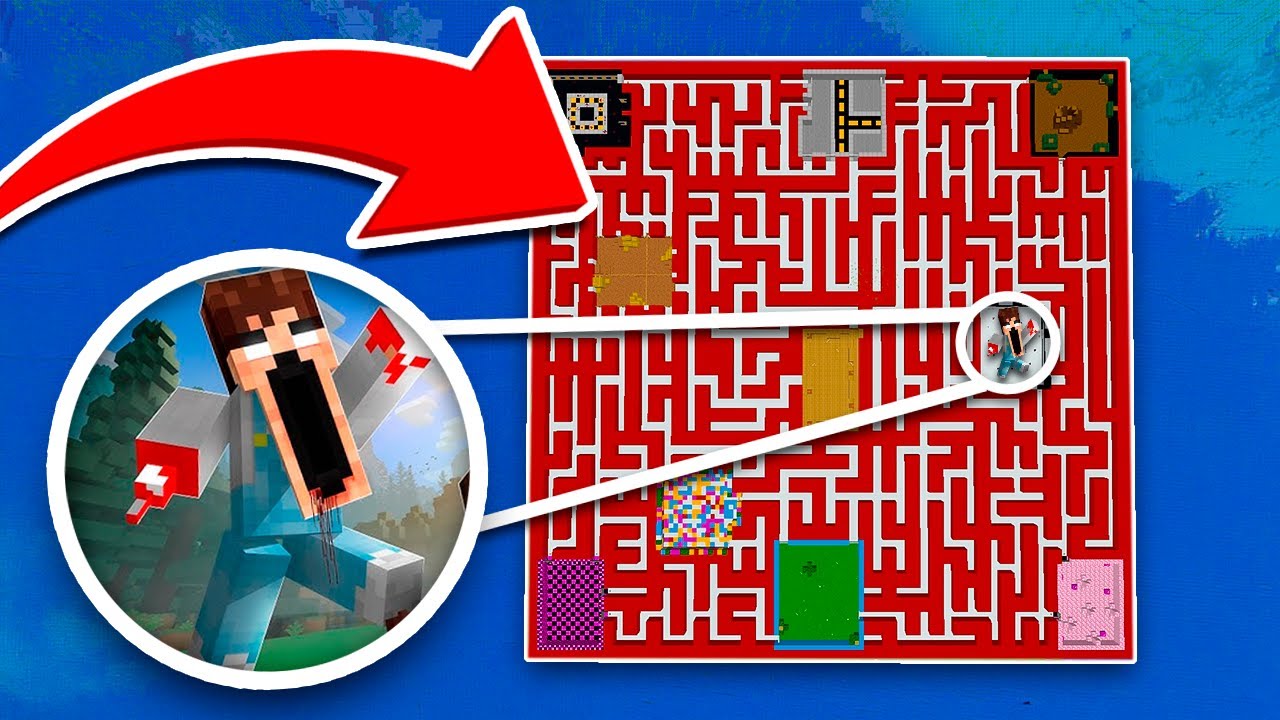 Construí un Laberinto TERRORÍFICO en Minecraft HARDCORE - YouTube