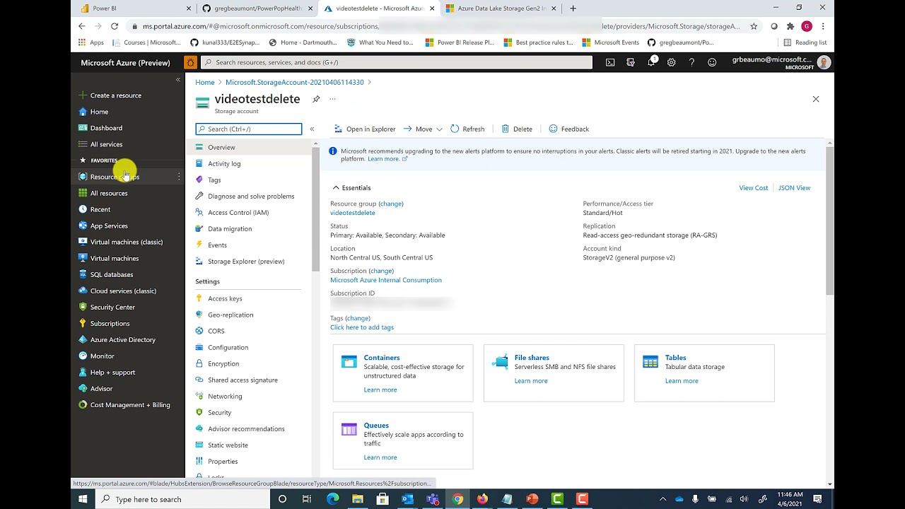 Deploy Azure Data Lake Storage Gen2 - YouTube