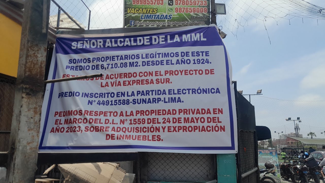 Aqui se construira Via ExpResa Sur.Desde las ultimas cuadras de la Av ...