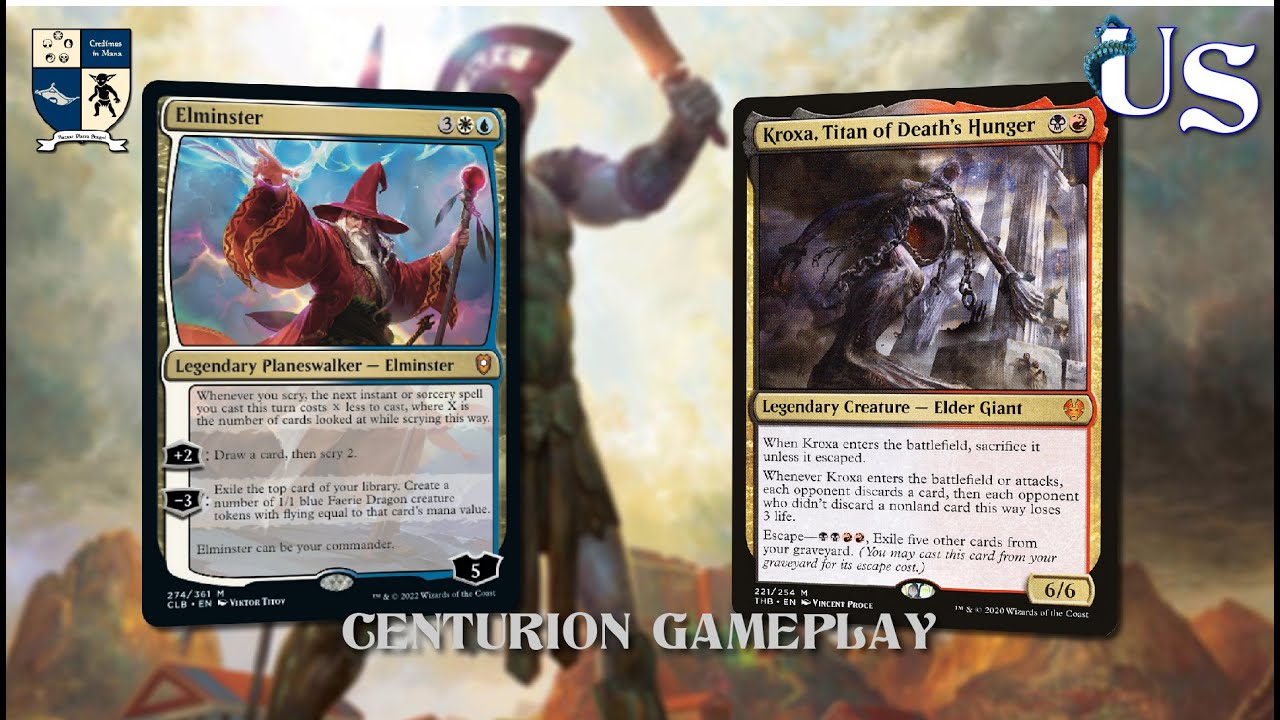 Elminster vs Kroxa, Titan of Death's Hunger – Centurion #mtg #edh # ...