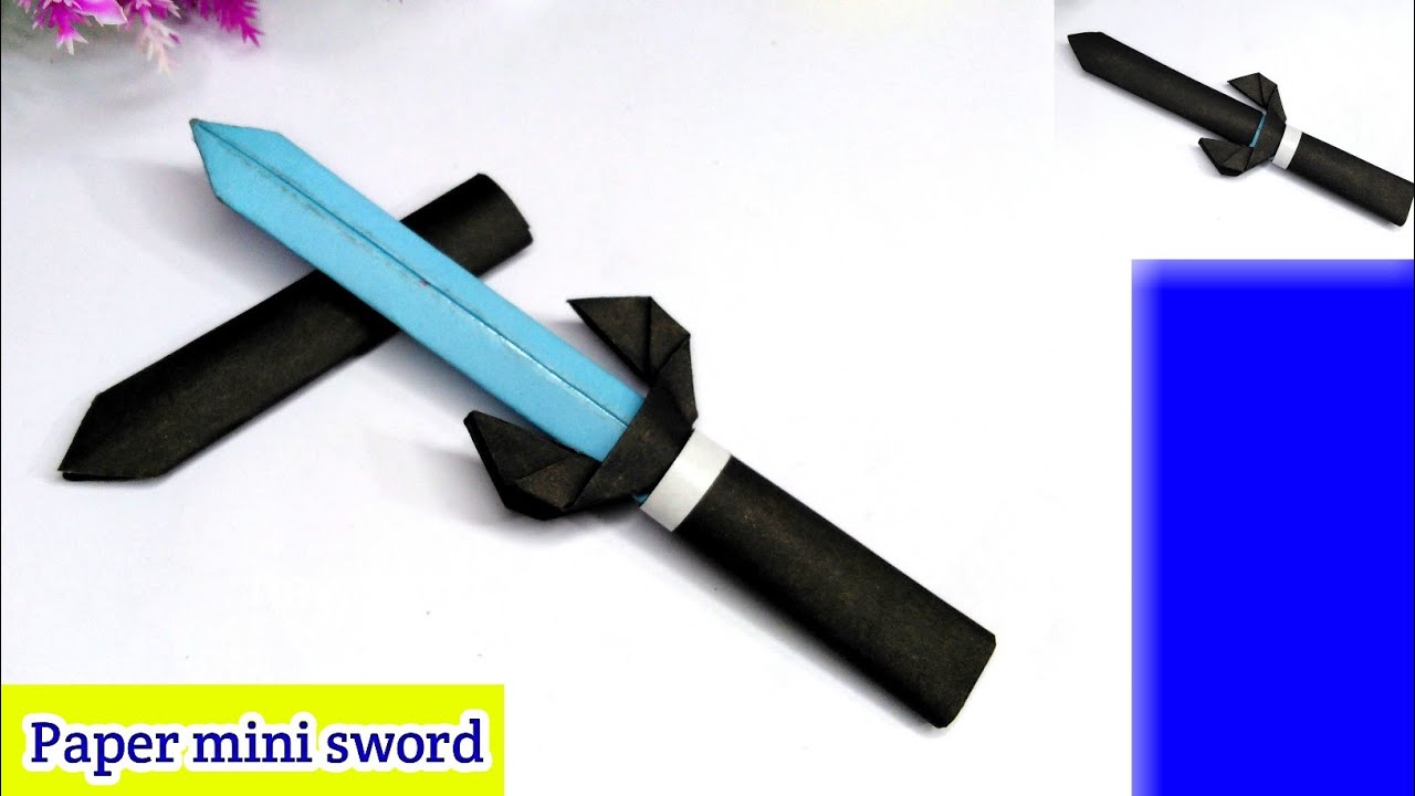 How to make a mini paper sword #shorts - YouTube