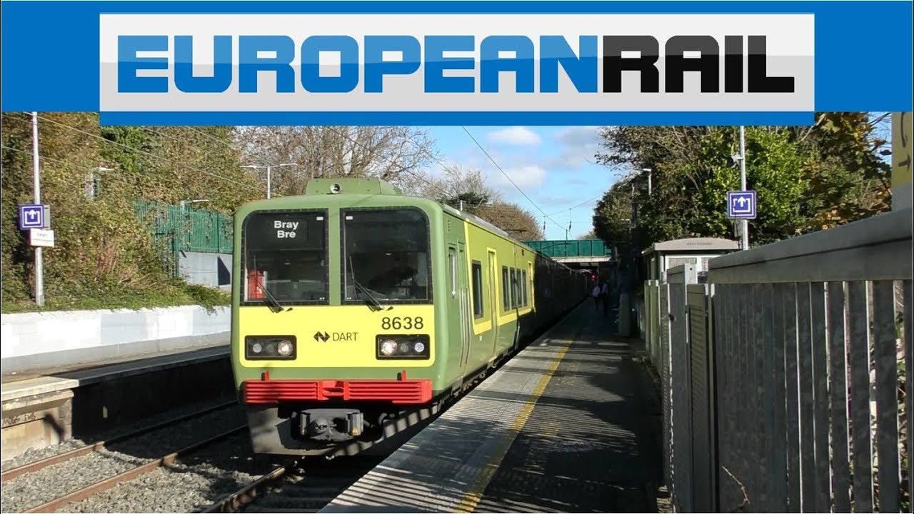 Iarnród Éireann Irish Rail DART 8500 EMU 8538 + 8529 calls at Raheny ...