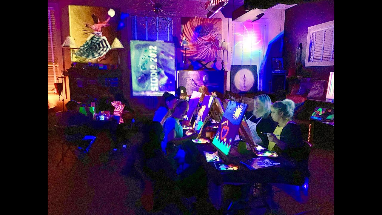 Glow Paint & Dance! At The Heart - YouTube