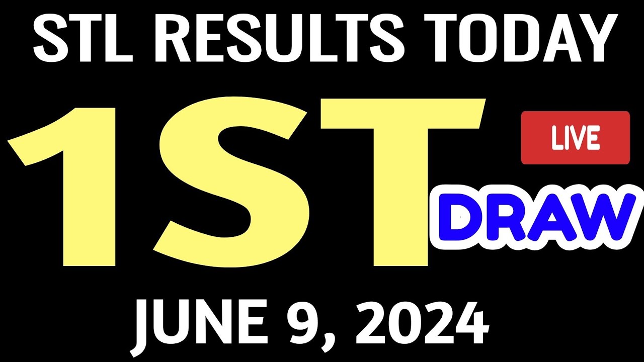 Stl results today 1st DRAW June 9, 2024 stl quezon - YouTube