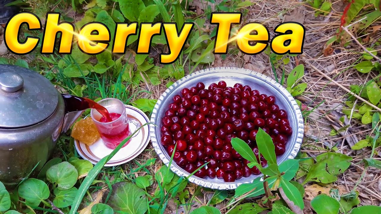 Cherry Tea - How village people make cherry tea - YouTube