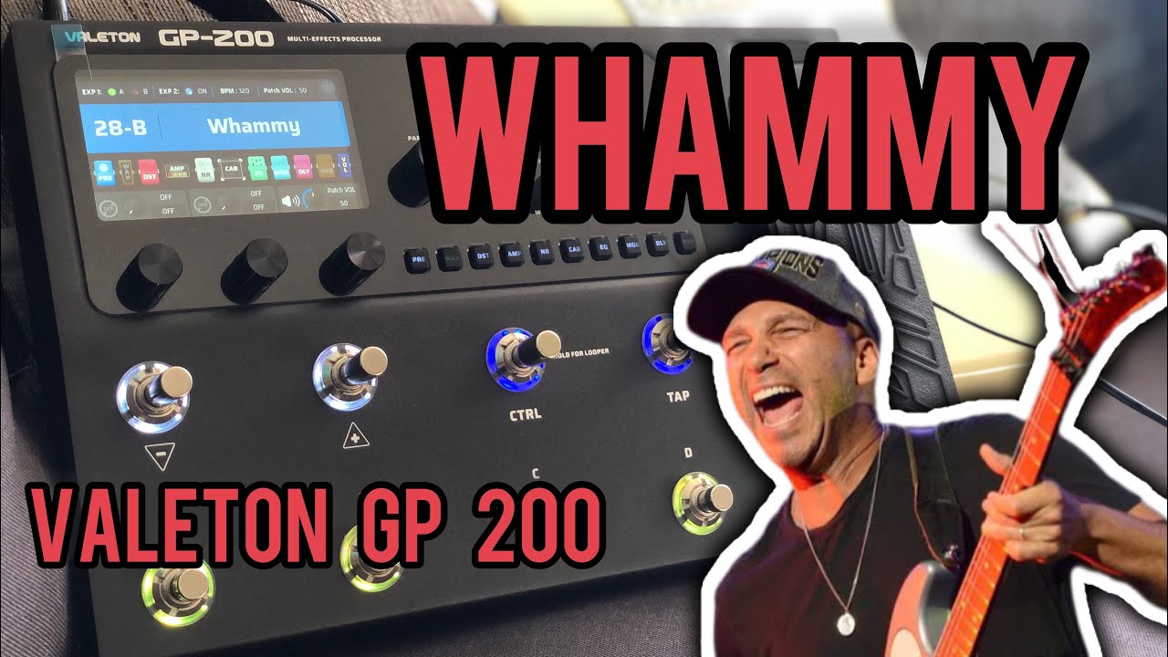 Como simular un WHAMMY con la pedalera Valeton GP 200 - YouTube