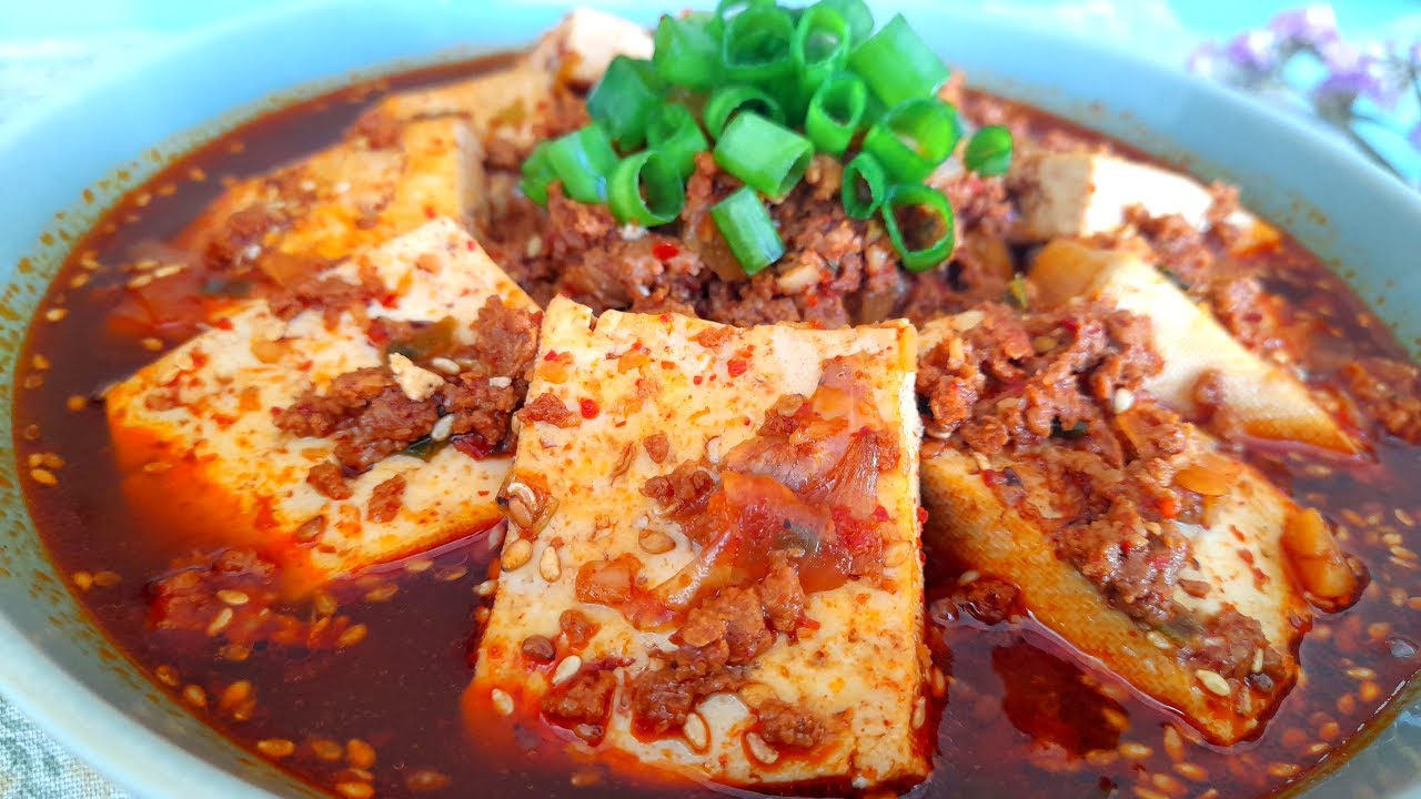 Dubugogijorim(두부고기조림) | Estofado de tofu estilo coreano | Receta ...
