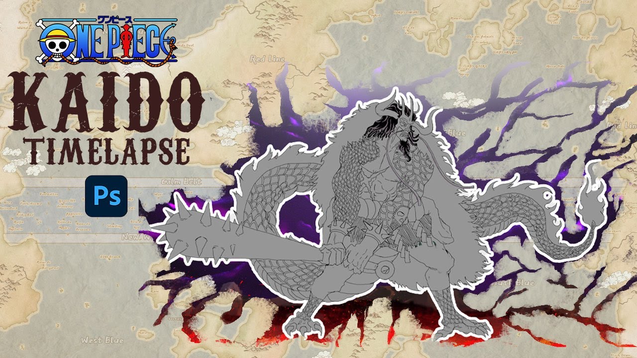 Kaido "King of the Beasts" Timelapse | One Piece - YouTube