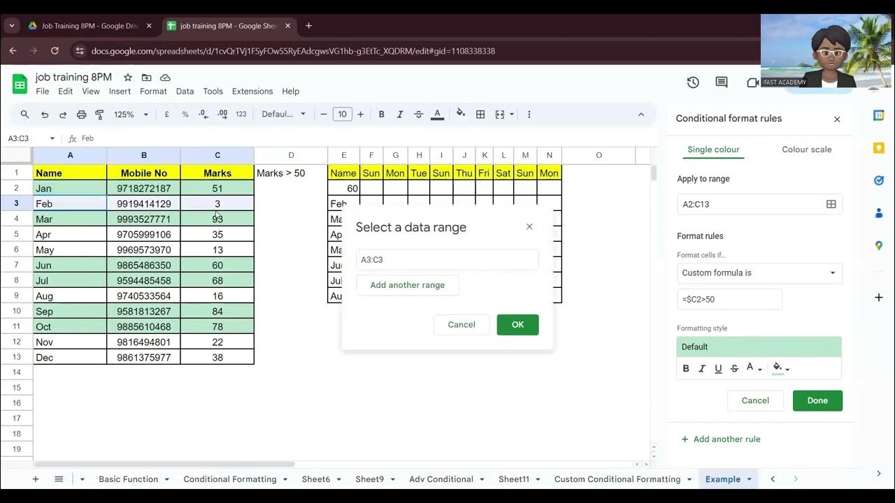 Custom Conditional Formatting - YouTube